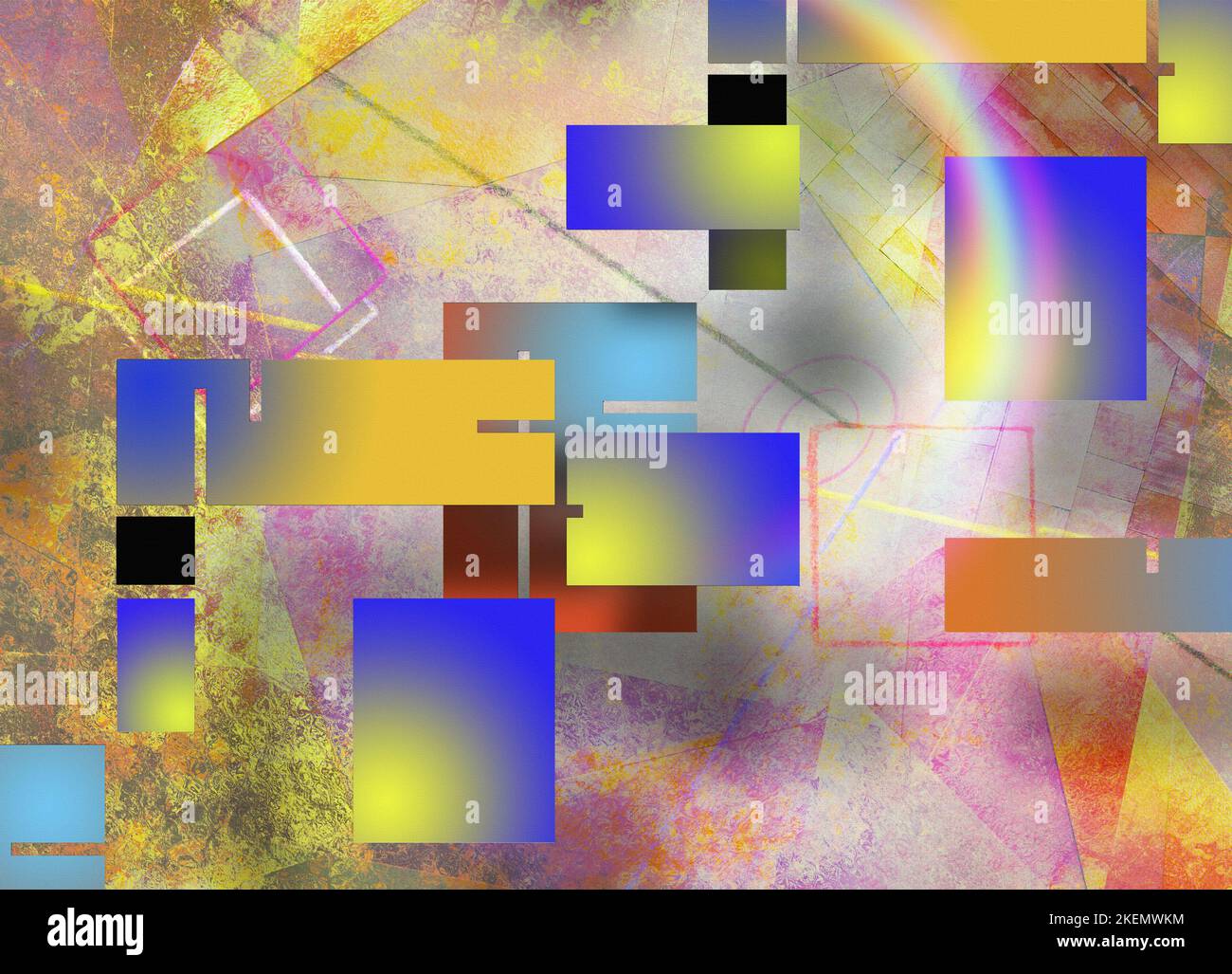 Geometric abstract art. 3D rendering Stock Photo - Alamy