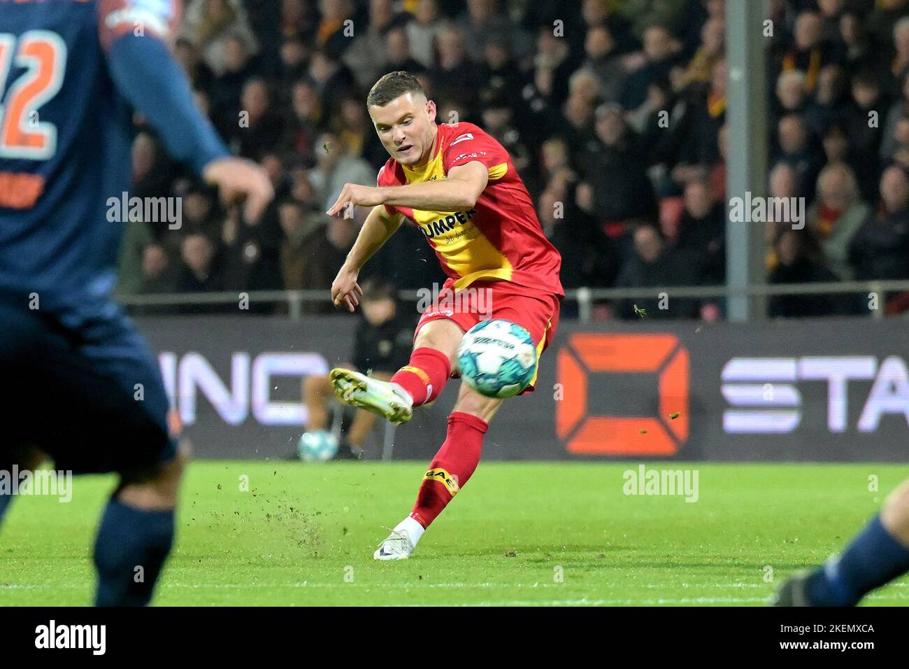 DEVENTER - Philippe Rommens of Go Ahead Eagles scores during the Dutch ...