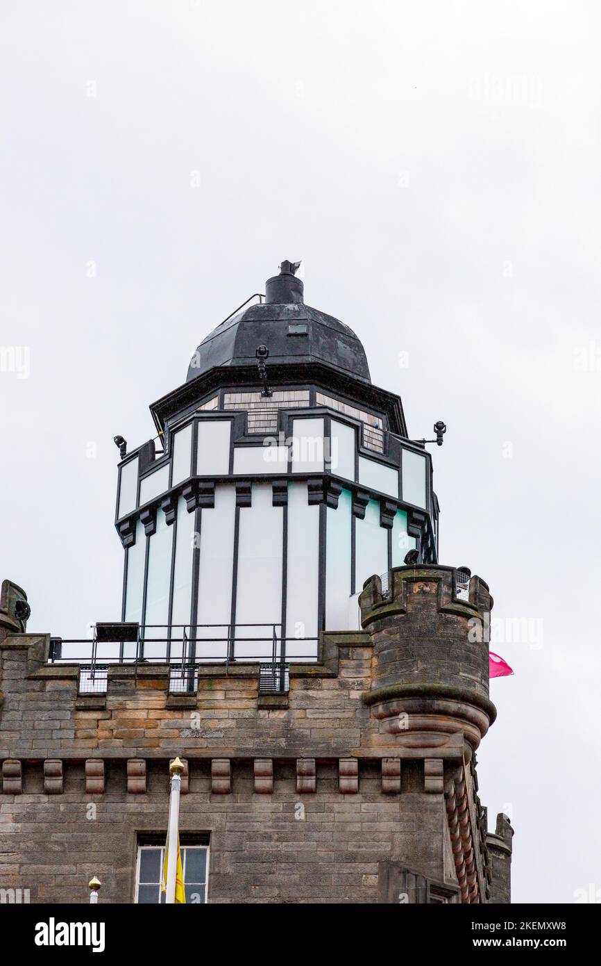 camera obscura in the old town of Edinburgh, Scotland, United Kingdom ...