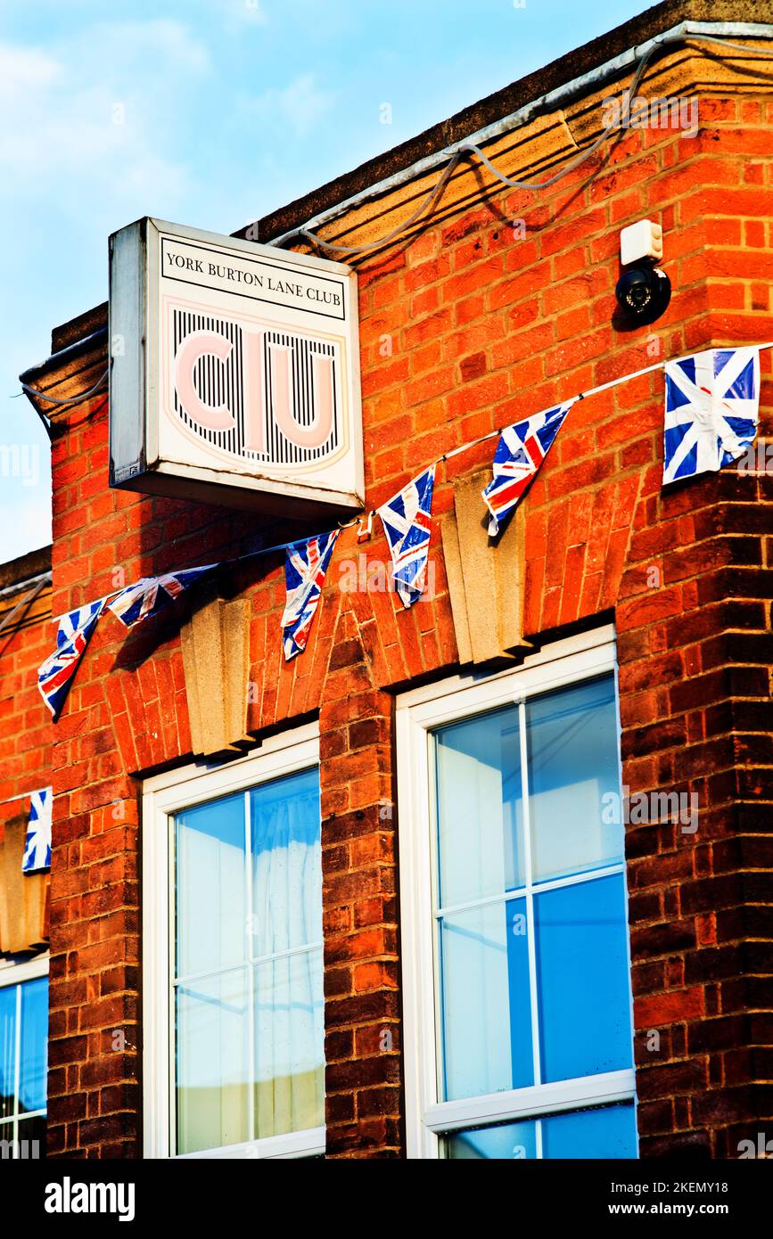 Burton Lane Club, York, England Stock Photo - Alamy
