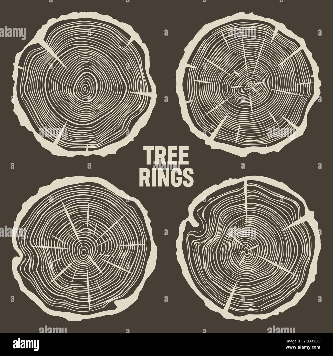 Cracks and rings background Stock Vector Images - Alamy