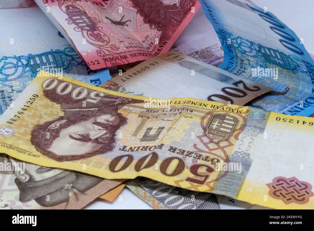 Banknotes of the hungarian forint hi-res stock photography and images ...