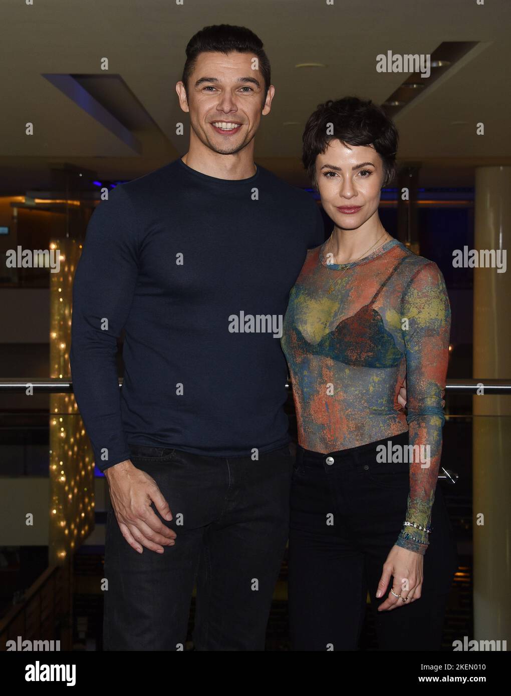 Paul Telfer and Linsey Godfrey arriving at the "Days of Our Lives" Day ...