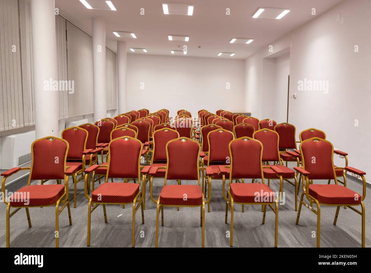 Conference room with chairs Stock Photo - Alamy