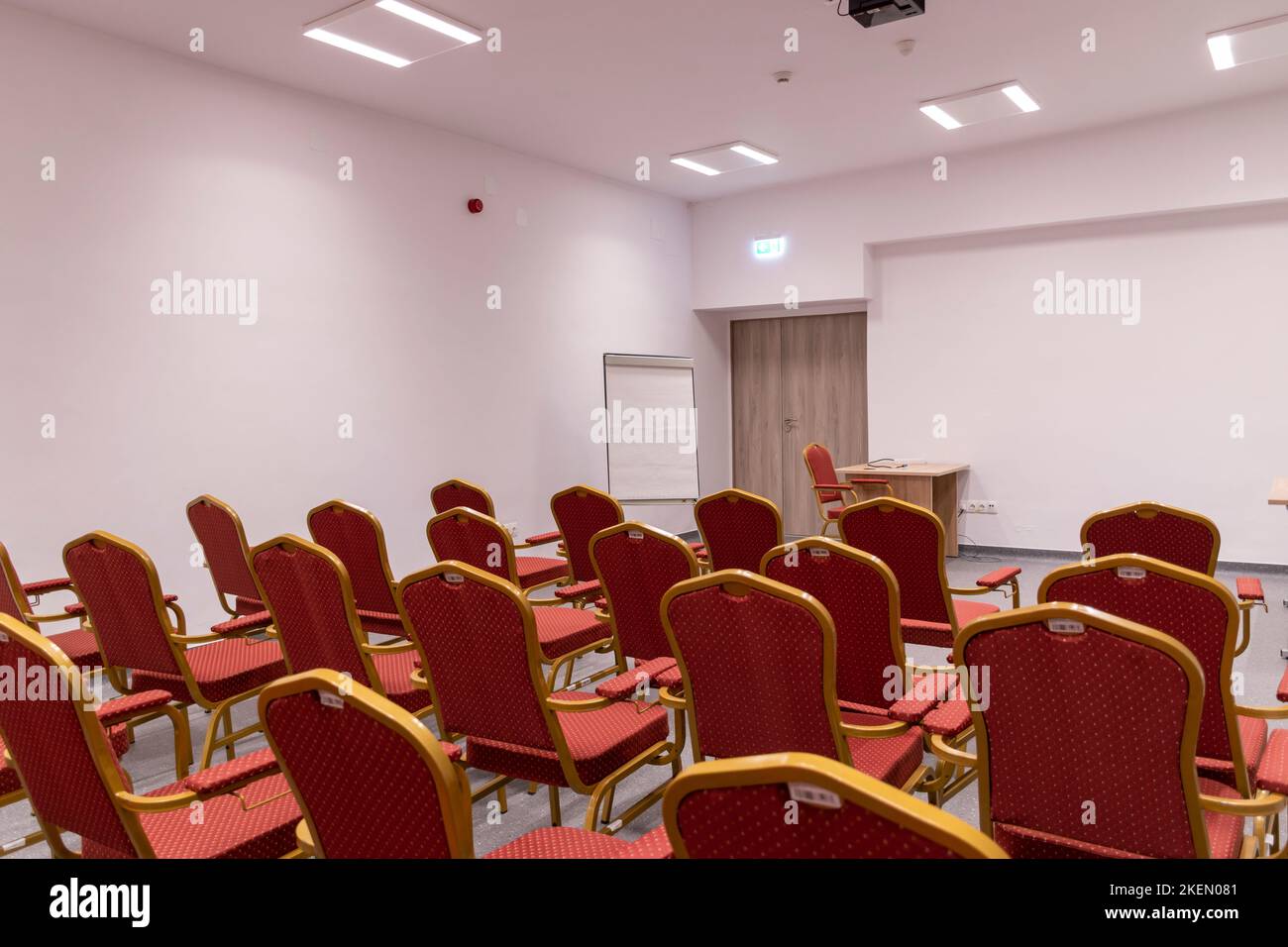 Conference room with chairs Stock Photo - Alamy