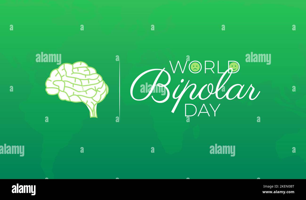 World Bipolar Day Background Illustration with Emoji or Smiley Stock ...
