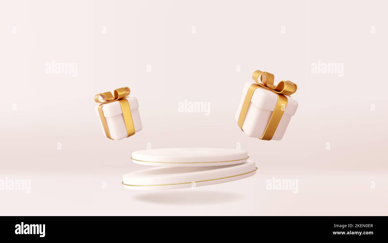 Christmas isolated podium golden Stock Vector Images - Alamy