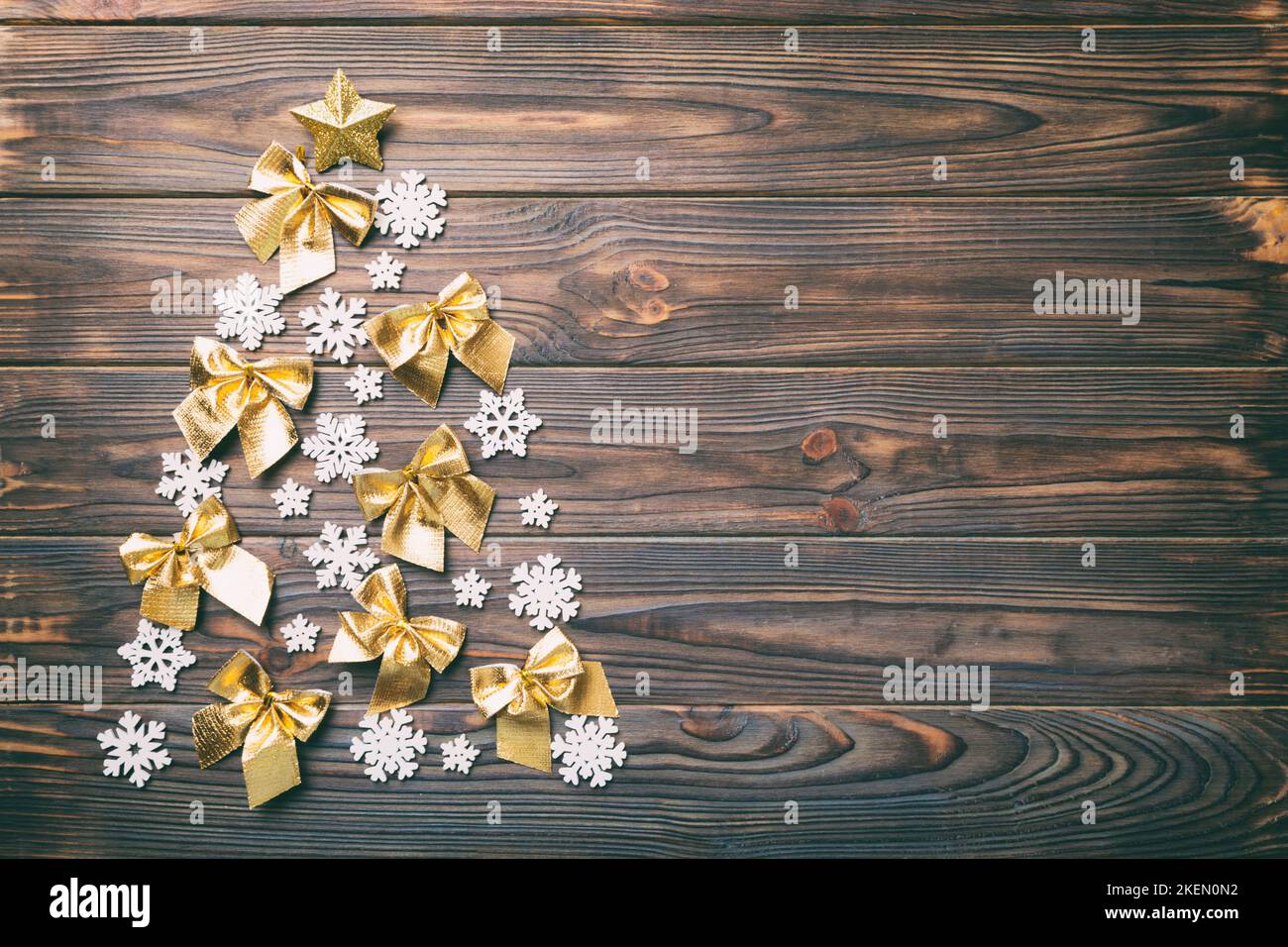 Christmas tree made from colored ball decoration on colored background ...
