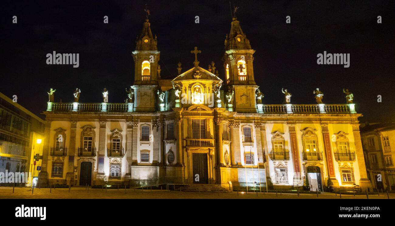 Baroque style Hospital de São Marcos building, Braga Stock Photo - Alamy