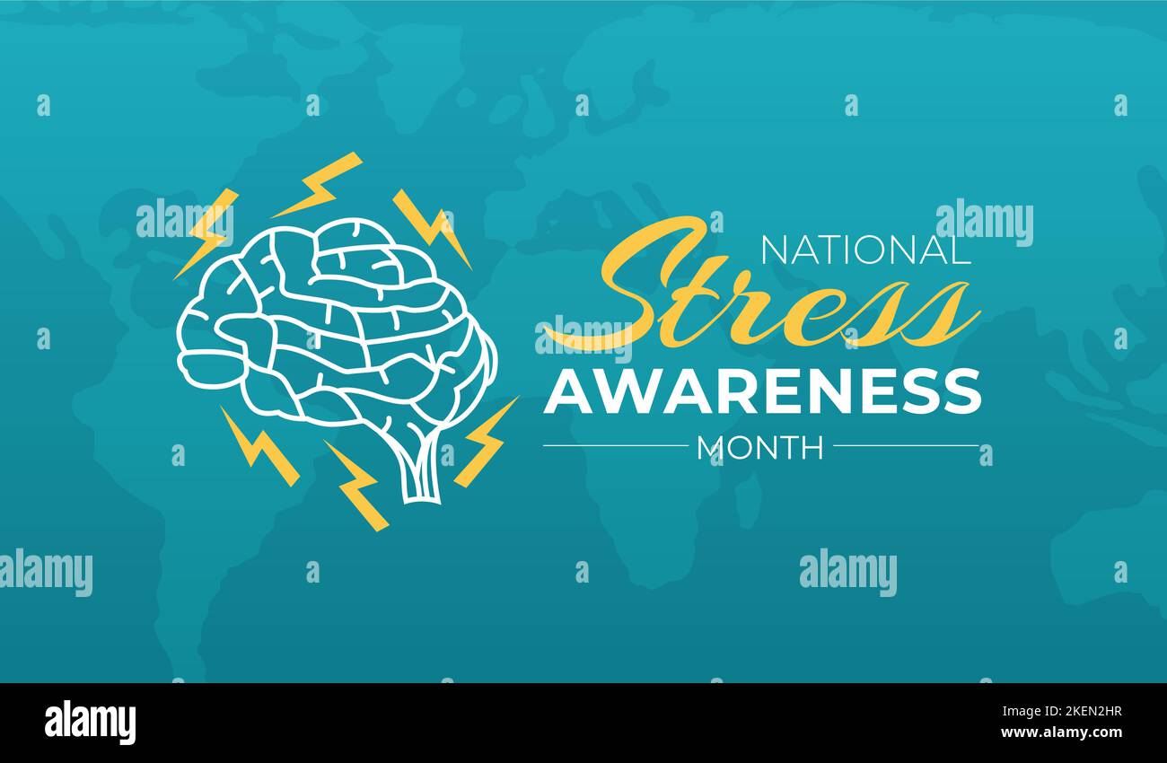 National Stress Awareness Month Background Illustration Stock Vector ... National Stress Awareness Month Background Illustration Stock Vector ...