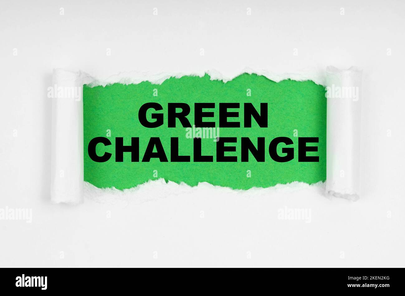 Environmental concept. In the middle of the white sheet, the paper is ...