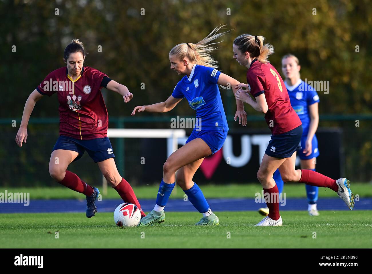 Cardiff, UK. 13th Nov, 2022. Rhianne Oakley of Cardiff City Women's ...