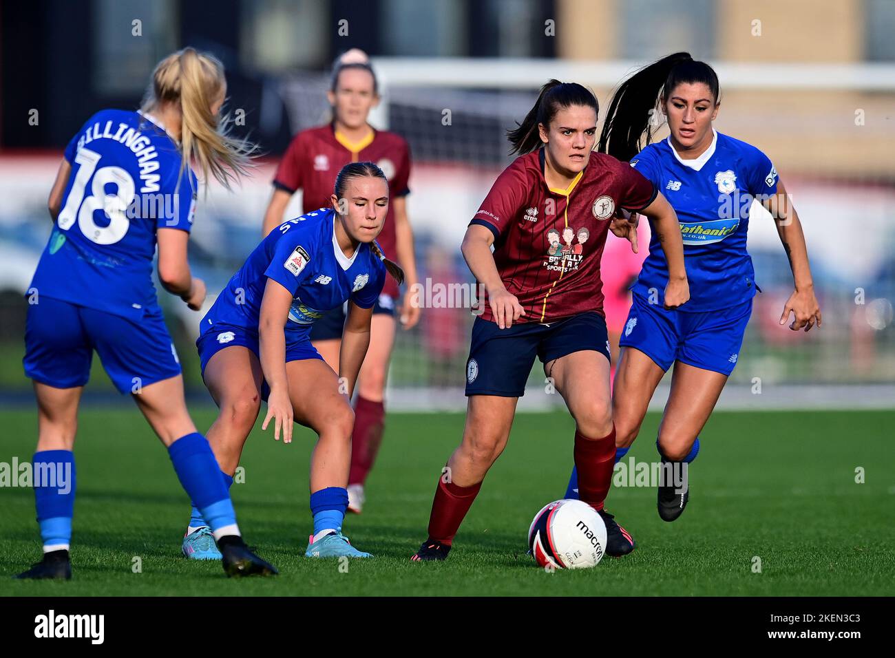 Cardiff, UK. 13th Nov, 2022. Erin Murray of Cardiff Met WFC - Mandatory ...