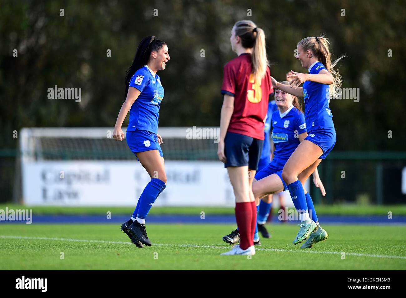 Cardiff, UK. 13th Nov, 2022. Danielle Broadhurst of Cardiff City Women ...