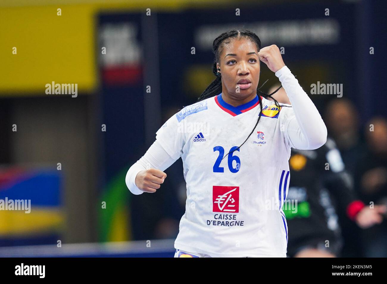 SKOPJE, MACEDONIA - NOVEMBER 13: Pauletta Foppa of France during the ...