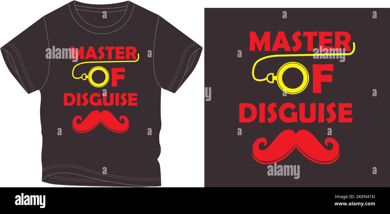 master of disguise t shirt graphic design vector illustration digital ...