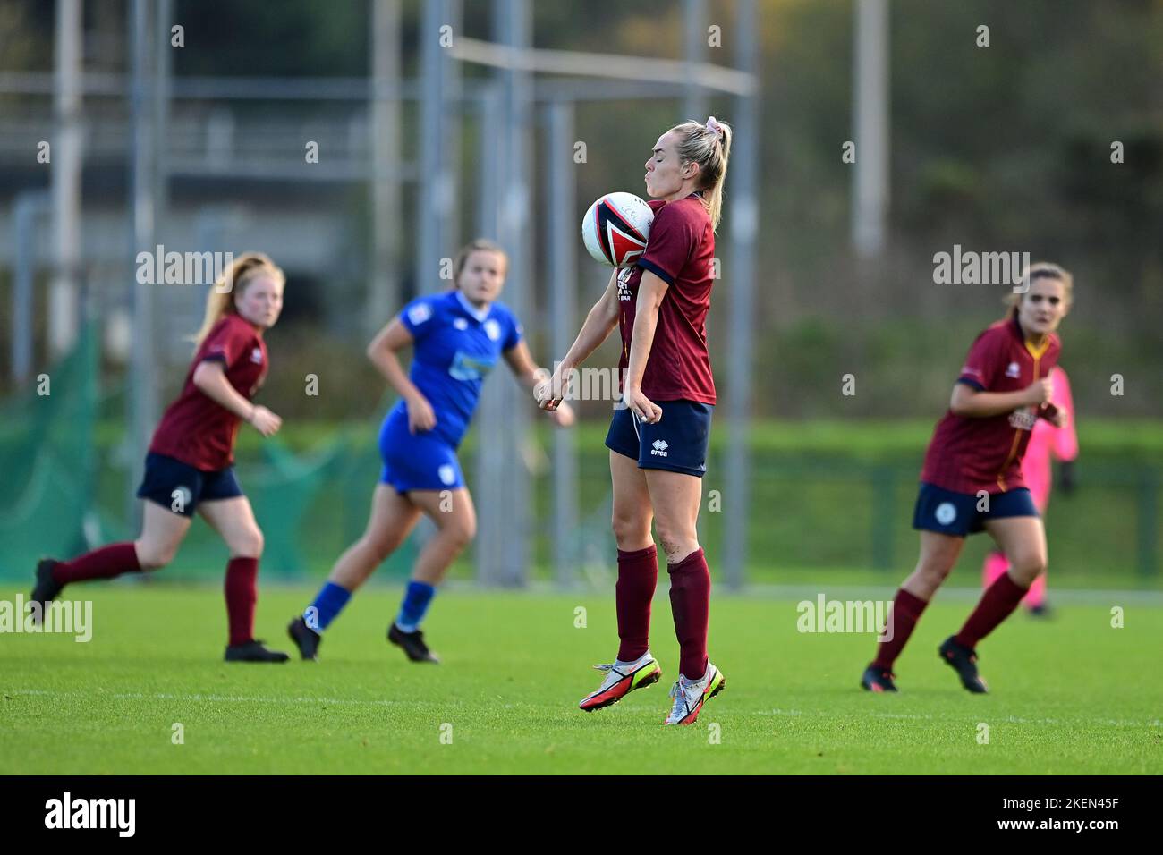 Cardiff, UK. 13th Nov, 2022. Robyn Pinder of Cardiff Met WFC ...