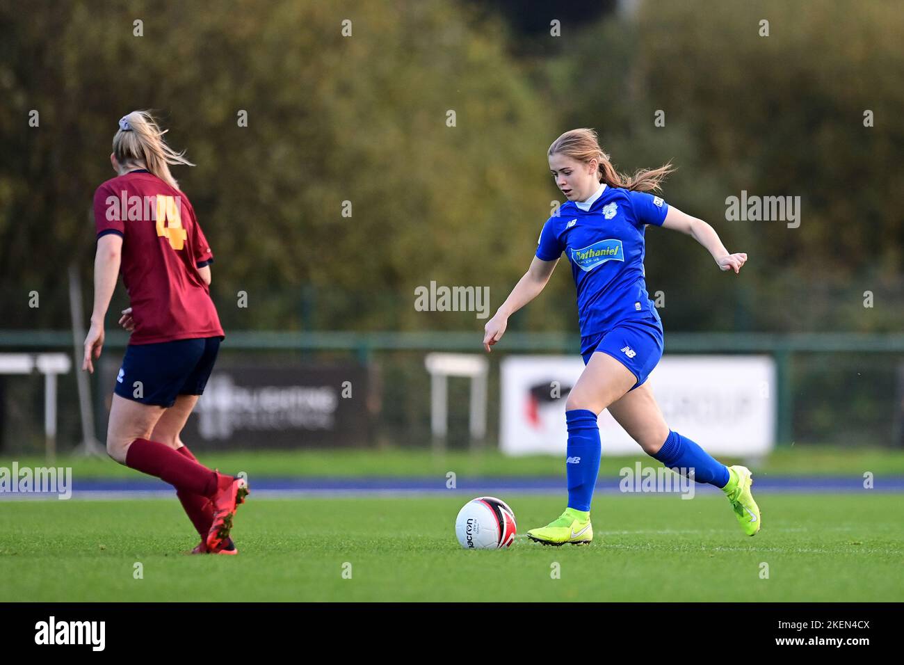 Cardiff, UK. 13th Nov, 2022. Eliza Collie of Cardiff City Women's ...