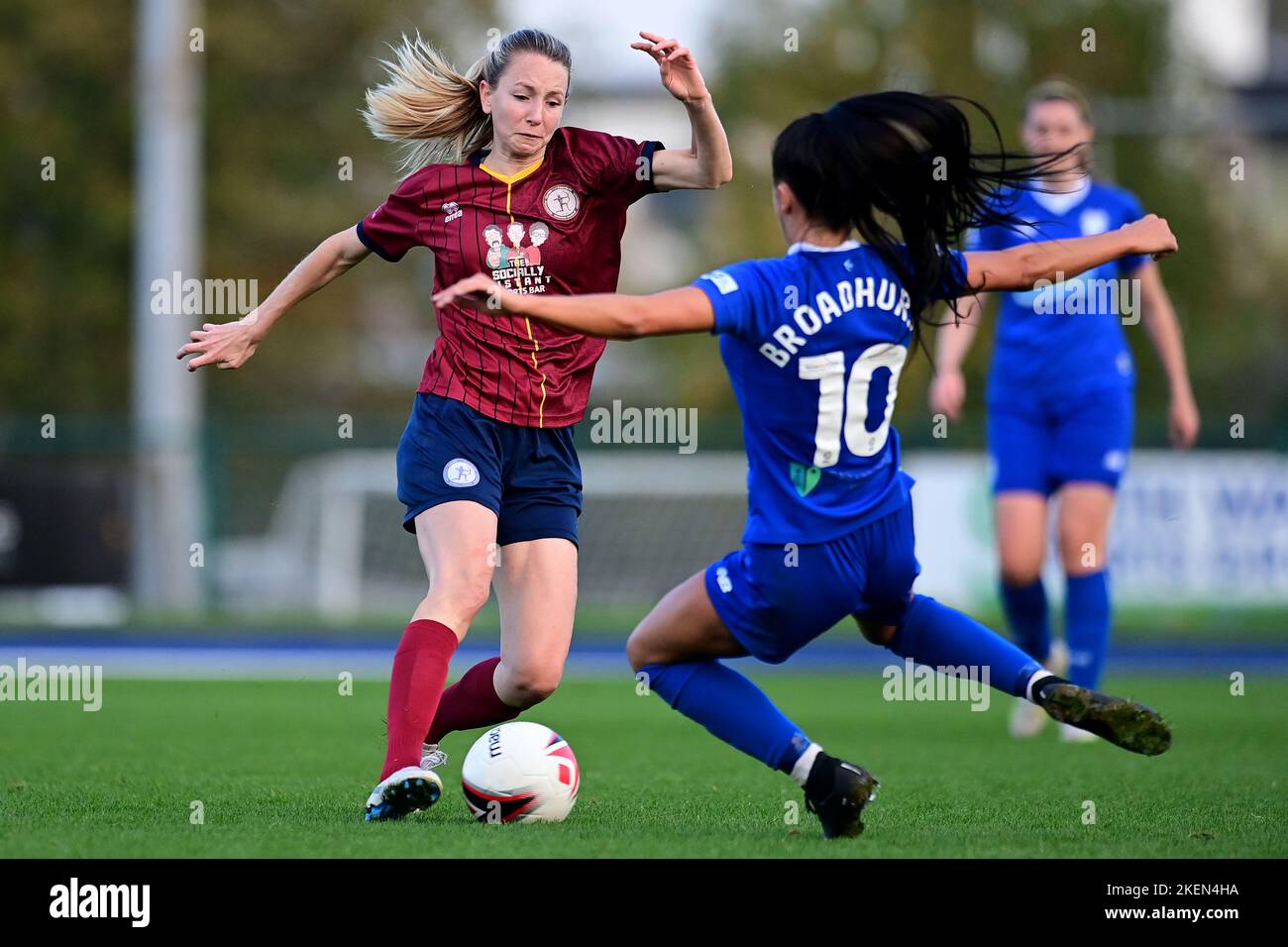 Cardiff, UK. 13th Nov, 2022. Jessica Westhoff of Cardiff Met WFC under ...