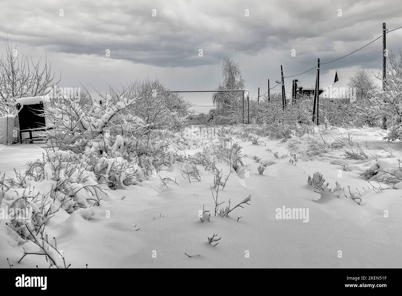 Deep snow covered street hi-res stock photography and images - Alamy