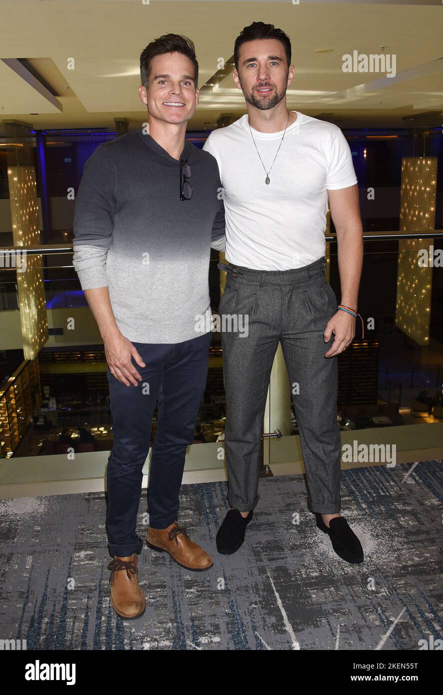 Greg Rikaart and Billy Flynn arriving at the "Days of Our Lives" Day of ...