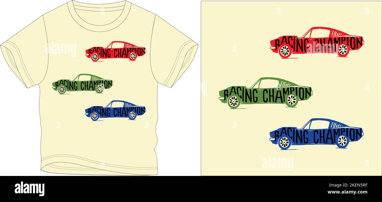 racing champion t shirt graphic design vector illustration digital file ...