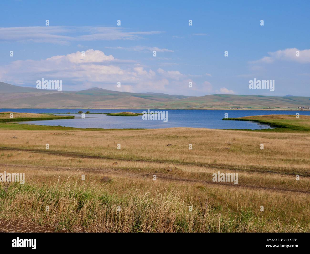 Beautiful nature at Paravani Lake in Samtskhe-Javakheti National Park ...