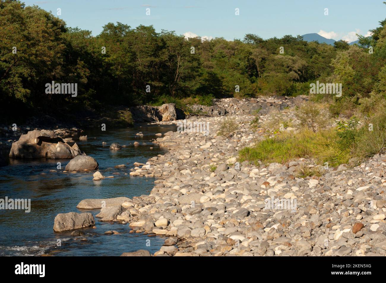 The Azusa River near Shinshimashima Station, Matsumoto, Japan Stock ...