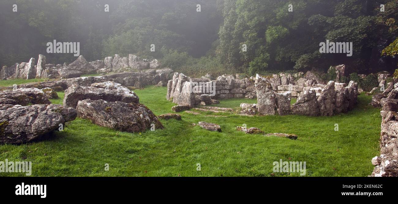 Ancient village of Din Lligwy a well preserved example 4th century AD ...