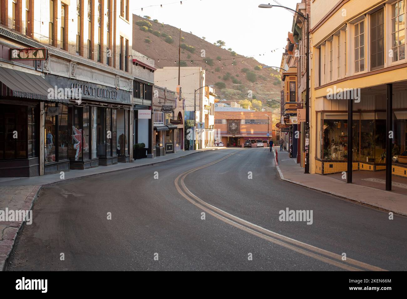 Plenty of retail shops in Bisbee, Arizona. Just north of Mexican border ...