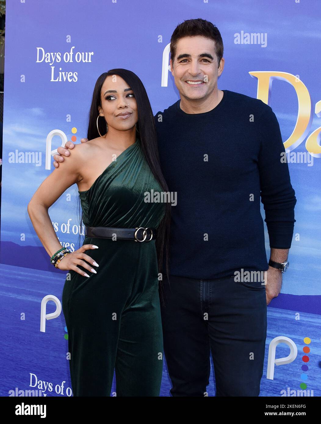Elia Cantu and Galen Gering arriving at the "Days of Our Lives" Day of ...
