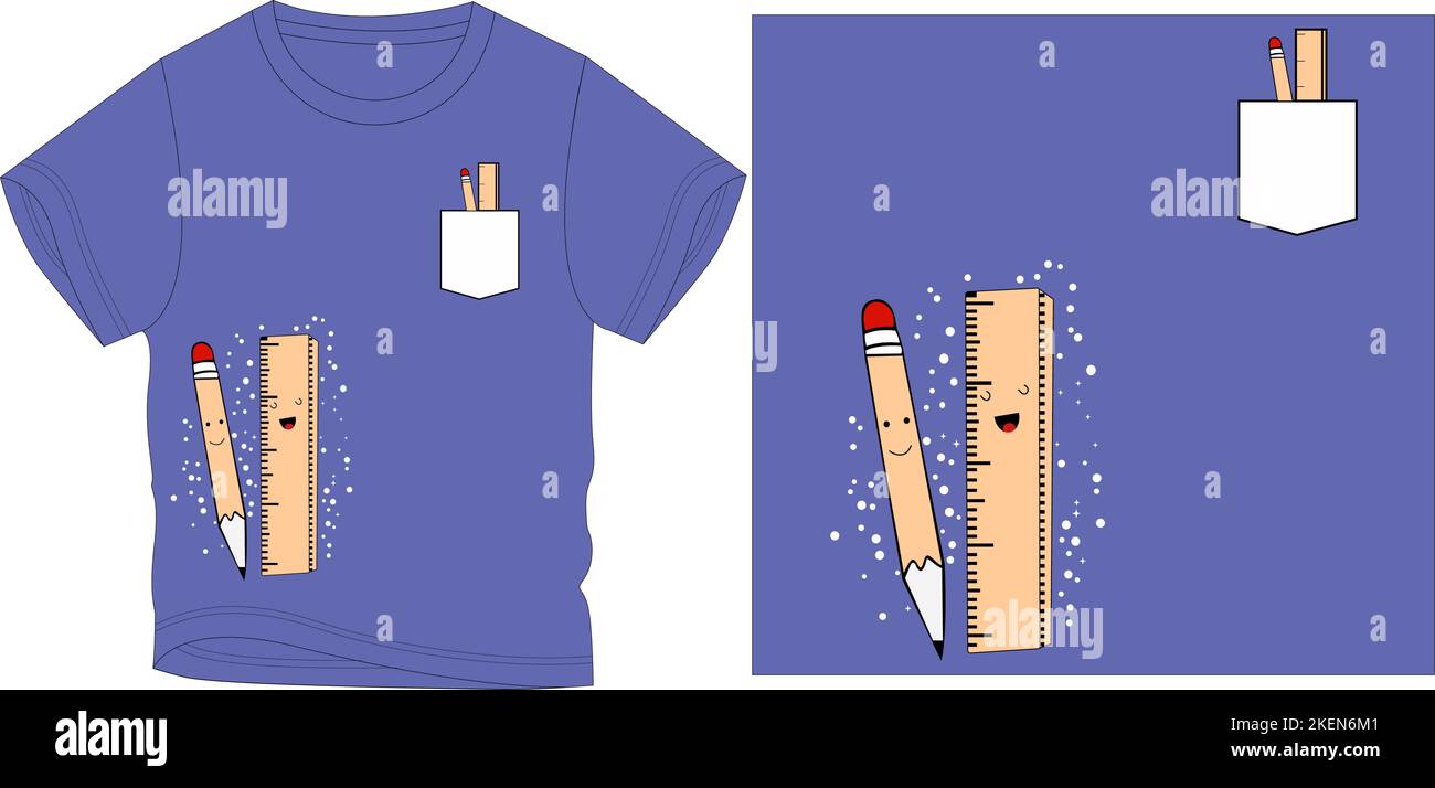 scale with pencil t shirt graphic design vector illustration digital ...