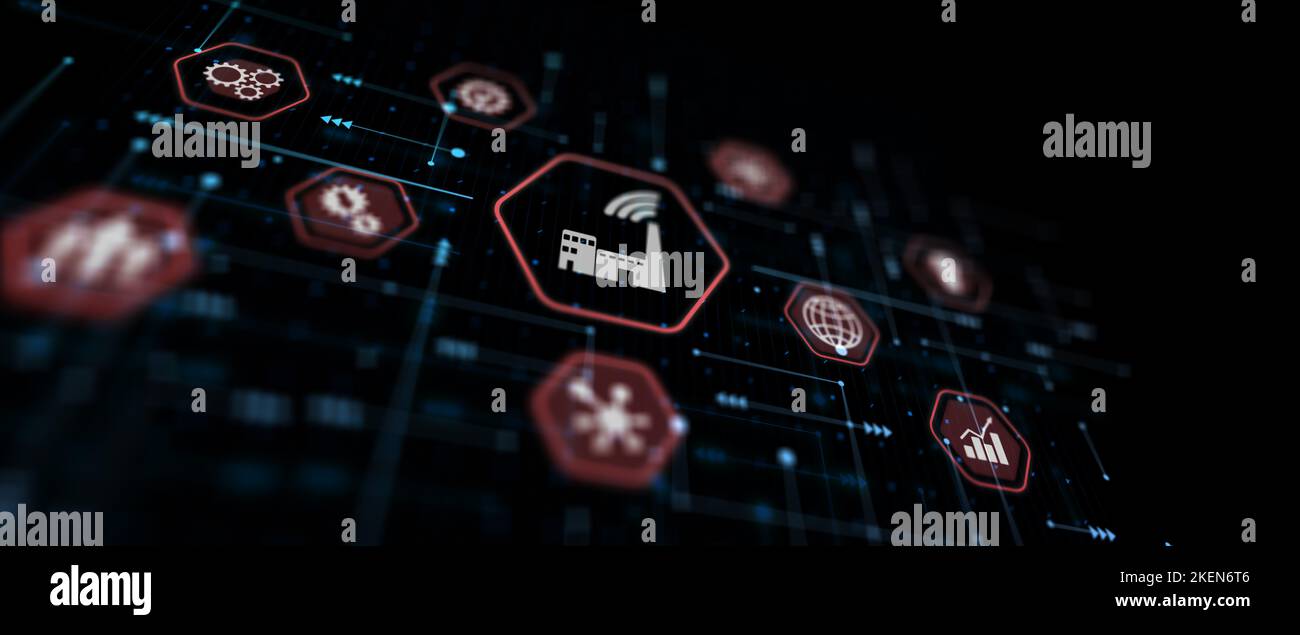 Smart house concept icons control hi-res stock photography and images - Alamy