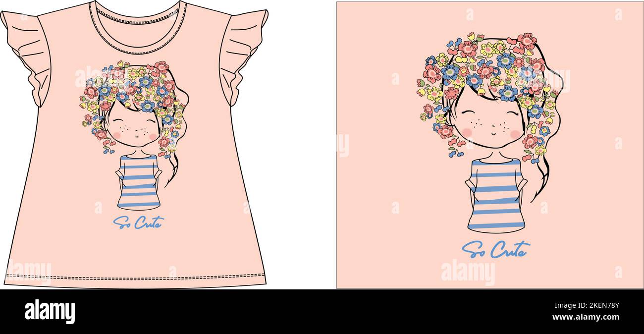 so cute t shirt graphic design vector illustration digital file Screen ...