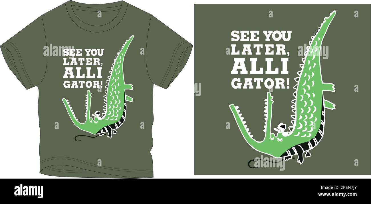 See You Later Alligator Stock Vector Images Alamy