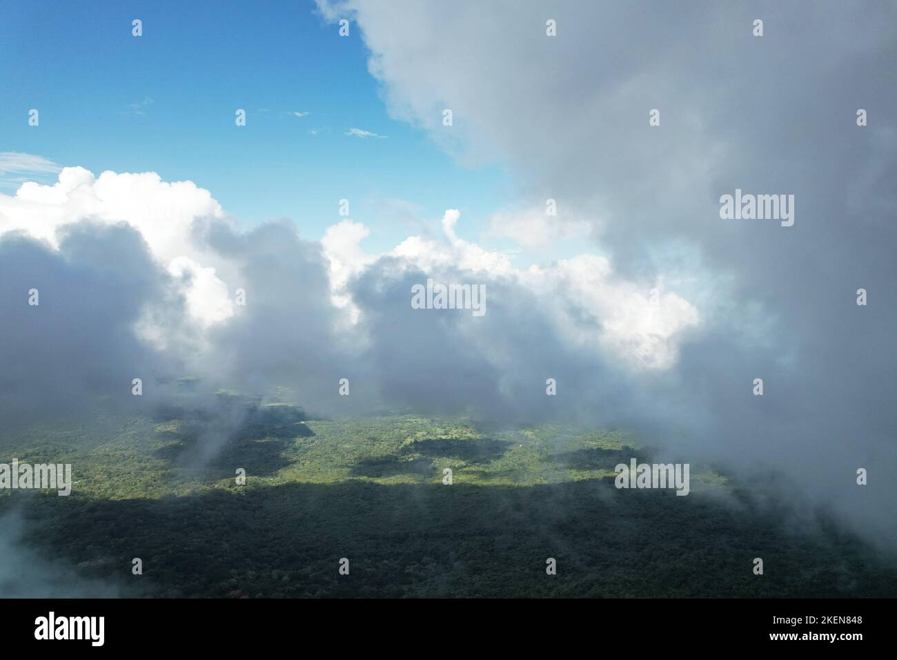 Aerial view of natural landscape high drone top view Stock Photo - Alamy