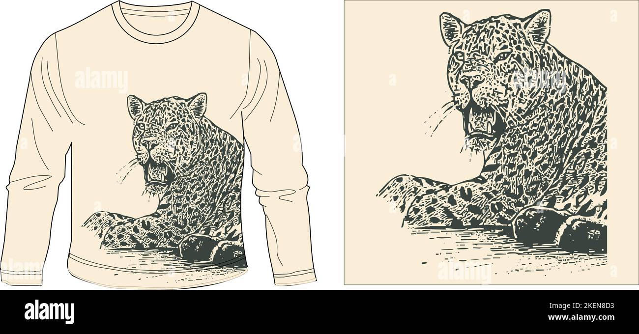 Thirsty tiger Stock Vector Images - Alamy