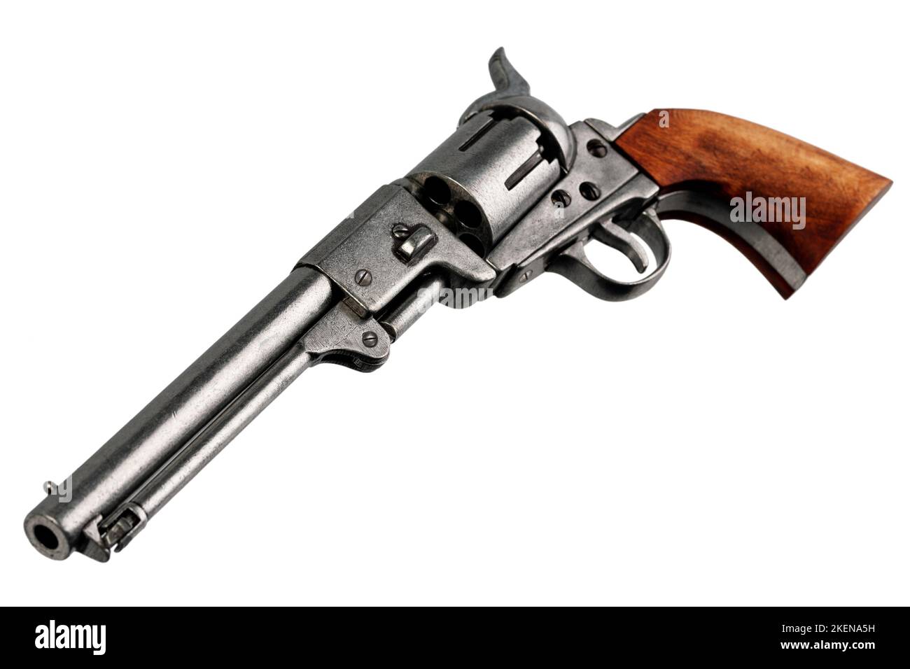 Old West Firearm - Colt Dragoon Revolver isolated on white background ...