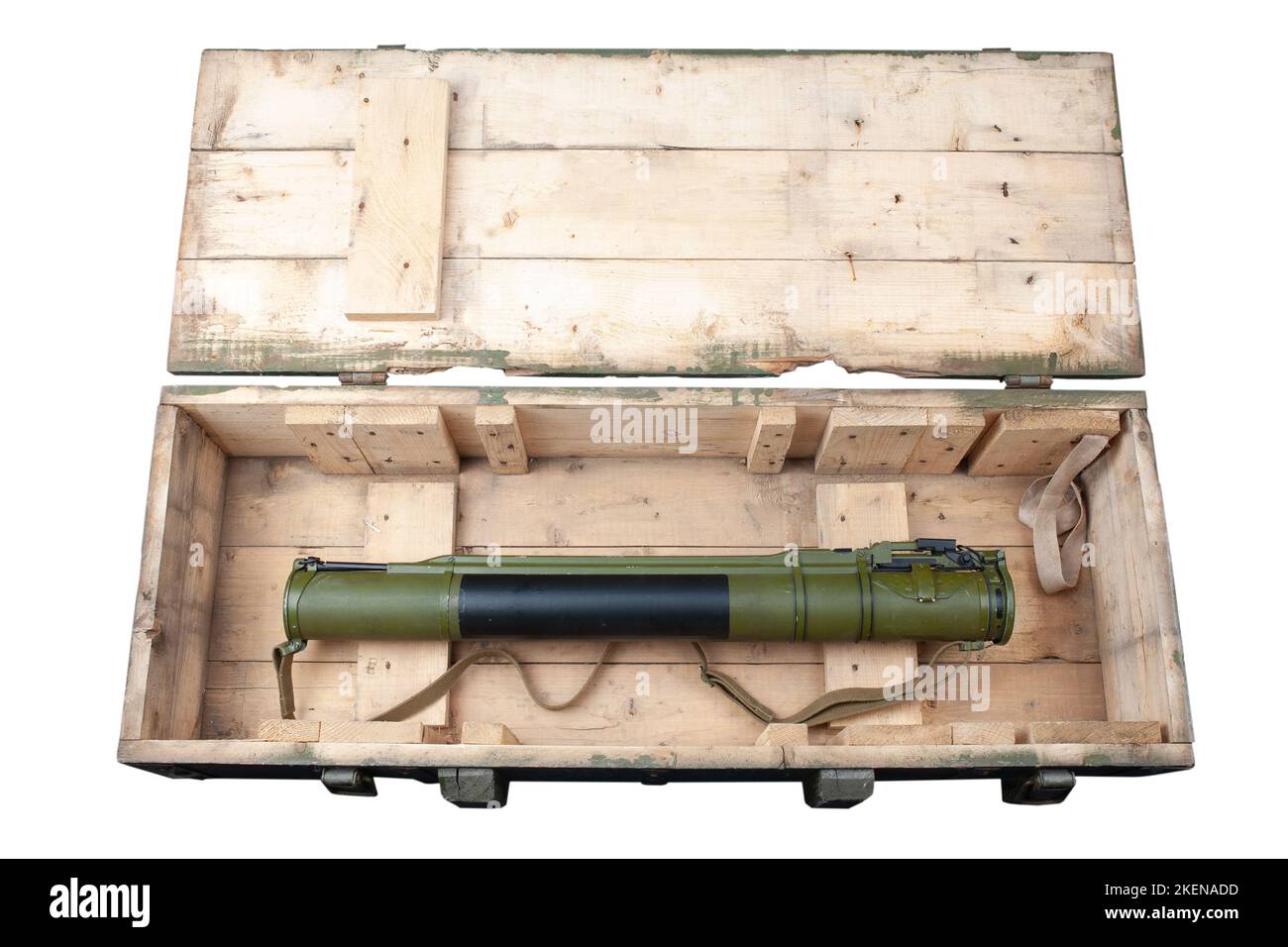 RPG anti-tank rocket propelled grenade launcher with HEAT grenade in ...