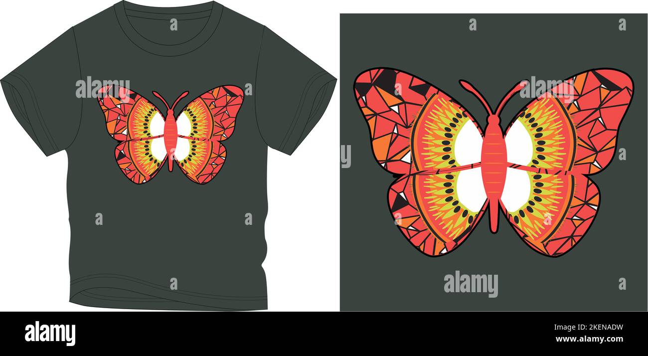 butterfly t shirt graphic design vector illustration digital file tees ...