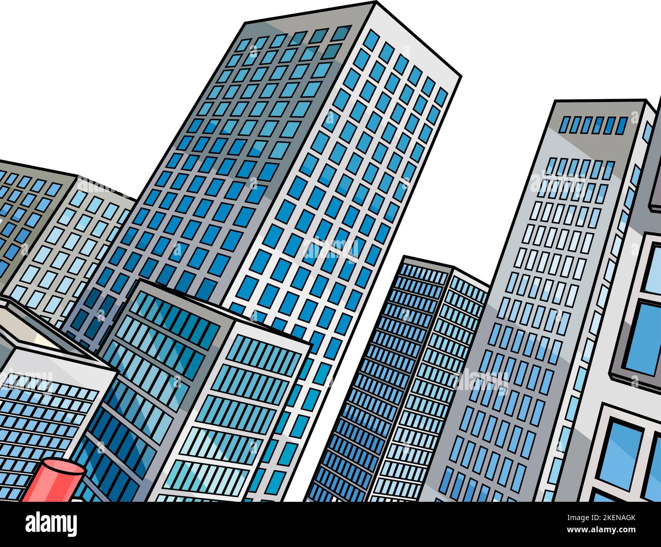 City Skyline Buildings Scene Background Stock Vector Image & Art - Alamy