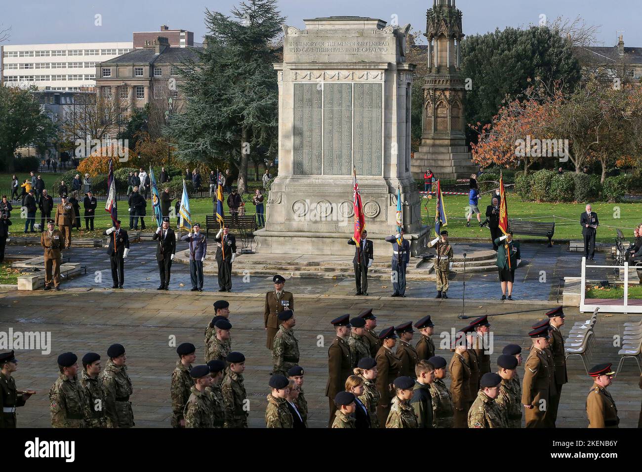 Remembrance Sunday 2022 The Cenotaph, Hamilton Square, Birkenhead ...