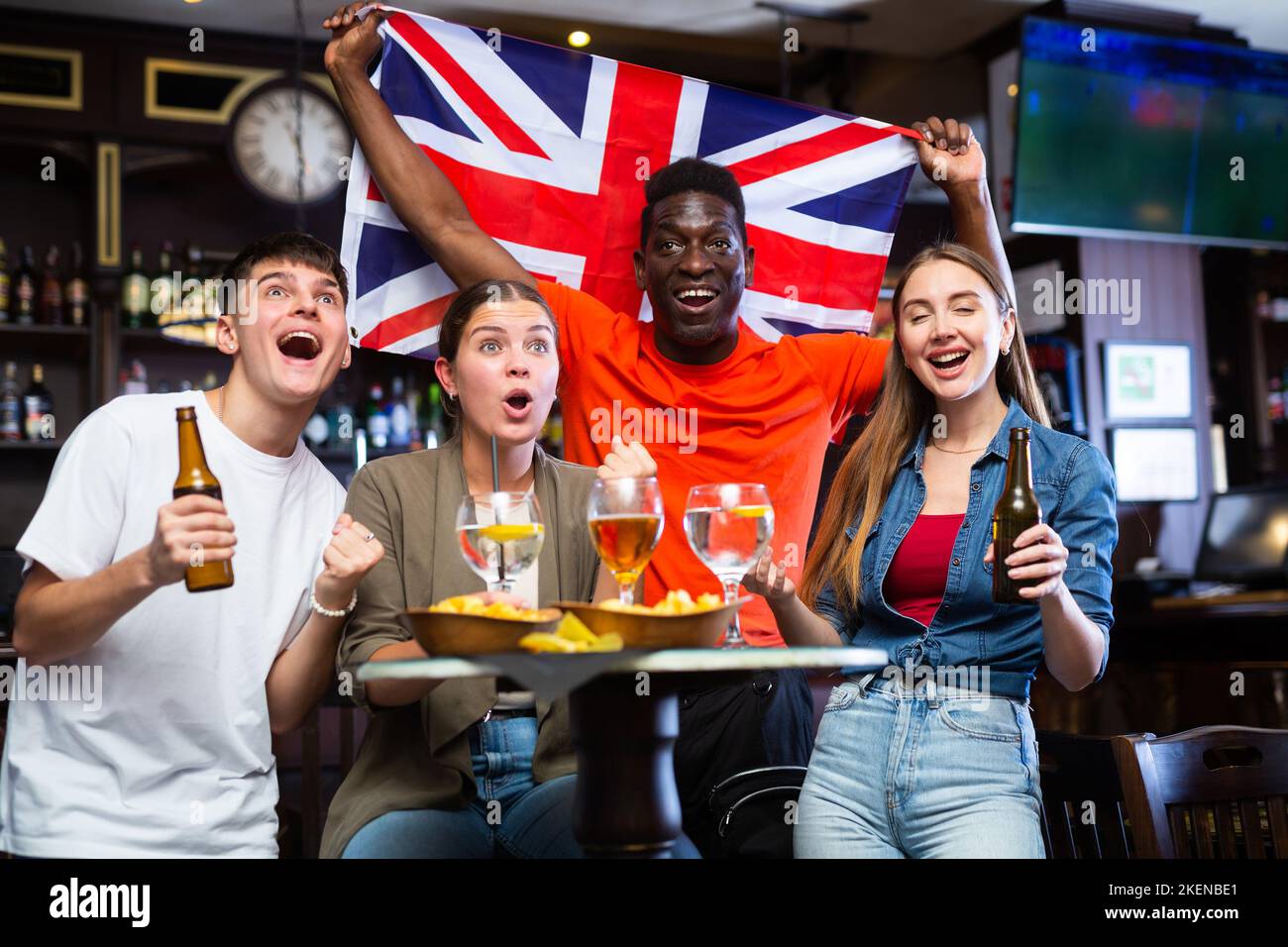British and american flag together hi-res stock photography and images ...