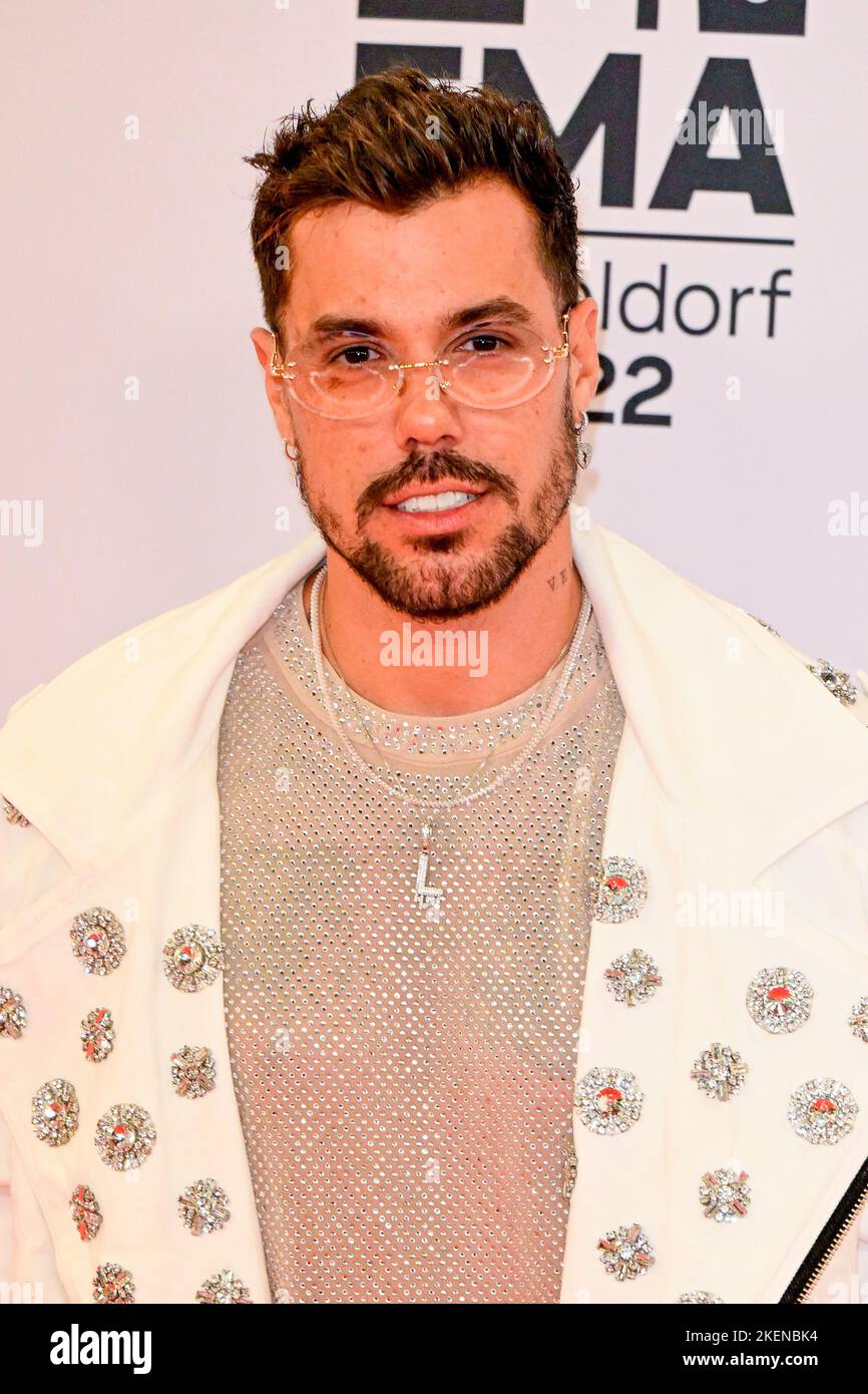 Lipe Ribeiro attending the 2022 MTV EMAs at the PSD Bank Dome in ...