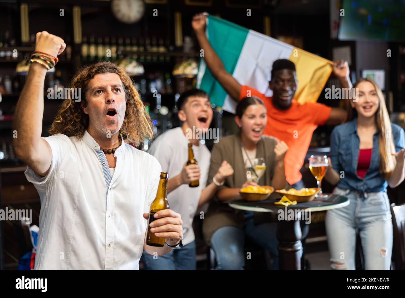 Team Ireland fans do not hide their emotions from the joy in beer bar ...