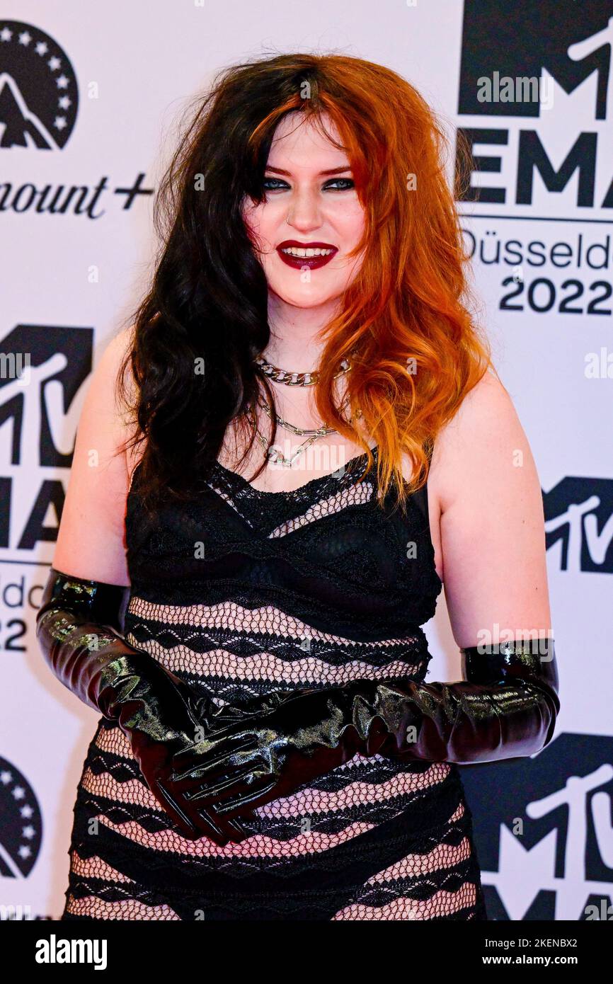 Taylor Gayle attending the 2022 MTV EMAs at the PSD Bank Dome in ...