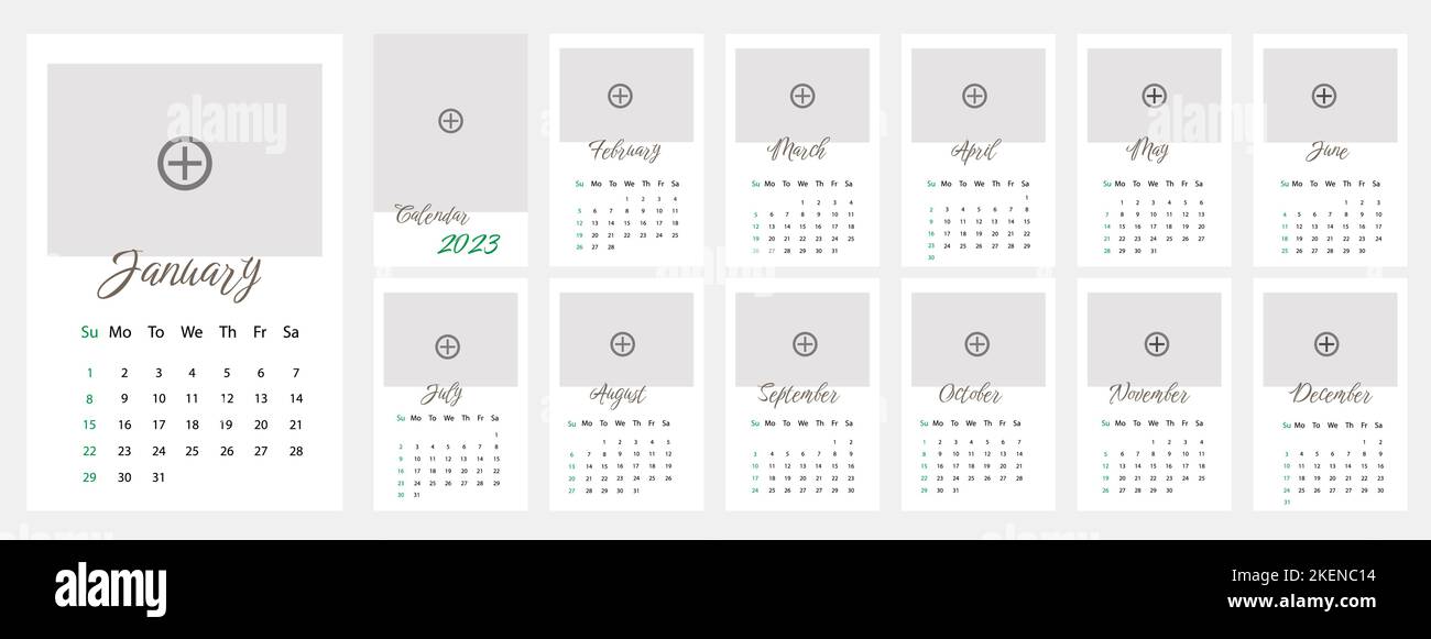 Vector calendar for 2023 year Stock Vector Image & Art - Alamy