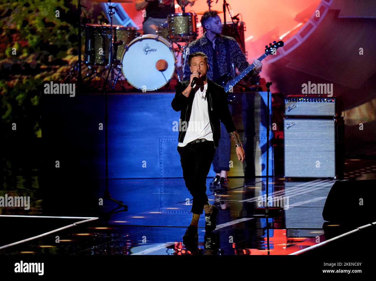 Ryan Tedder of OneRepublic performs on stage at the MTV Europe Music ...