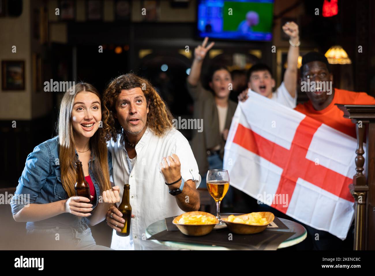 American football fans uk flag hi-res stock photography and images - Alamy