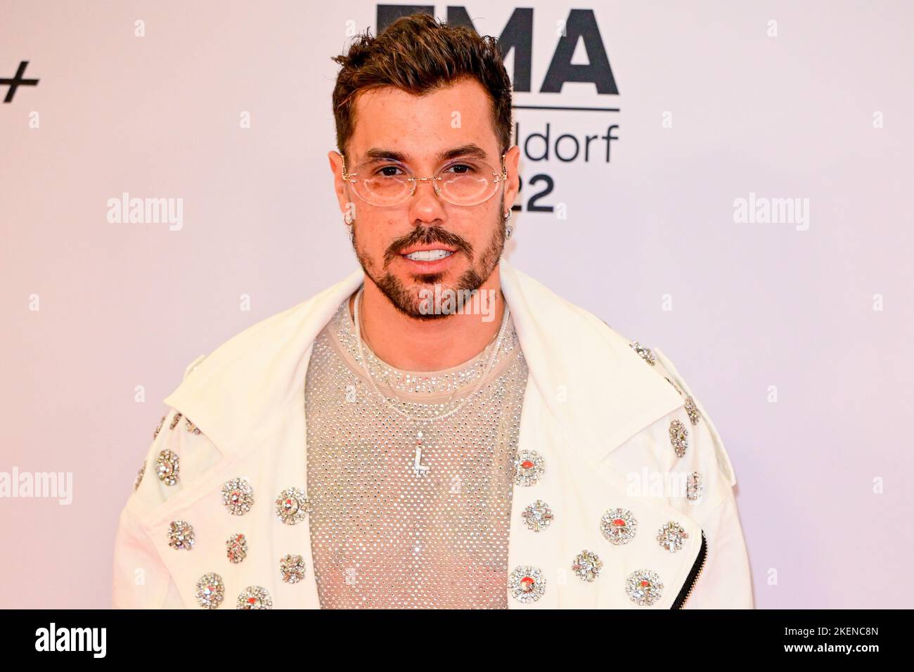 Lipe Ribeiro attending the 2022 MTV EMAs at the PSD Bank Dome in ...